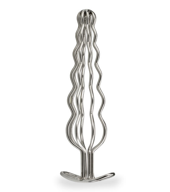 Curl Wavy Metal Bar Butt Plug Love And Vibes