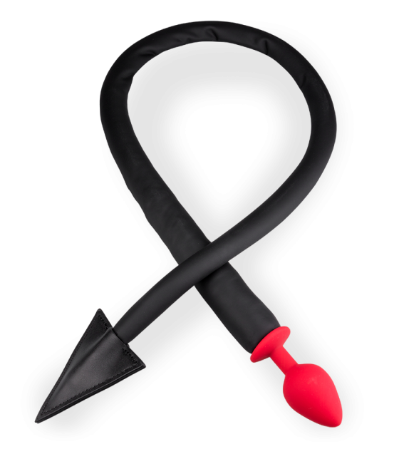 Silicone And Faux Leather Devils Tail Butt Plug Love And Vibes